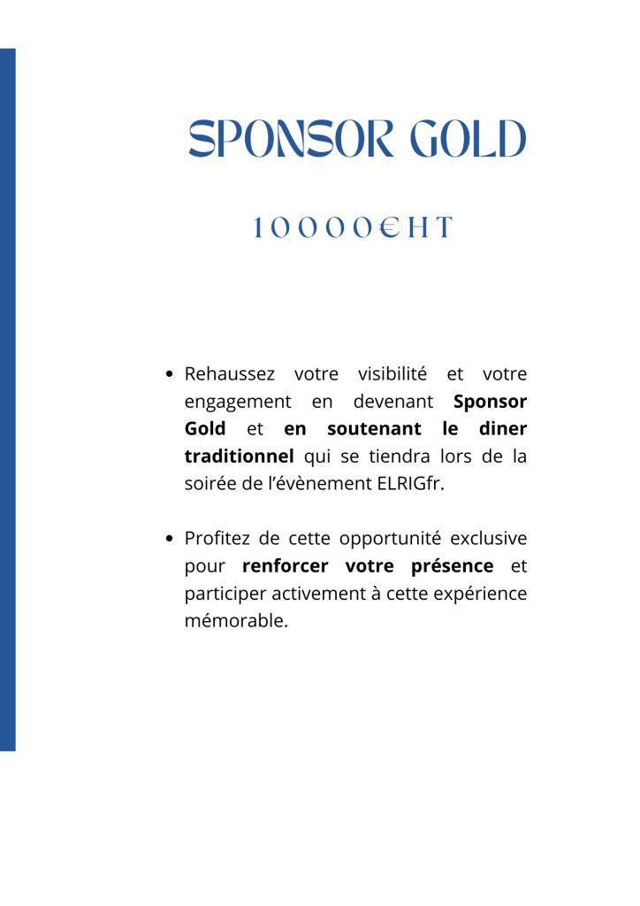 Devenir sponsor - Association ELRIGfr